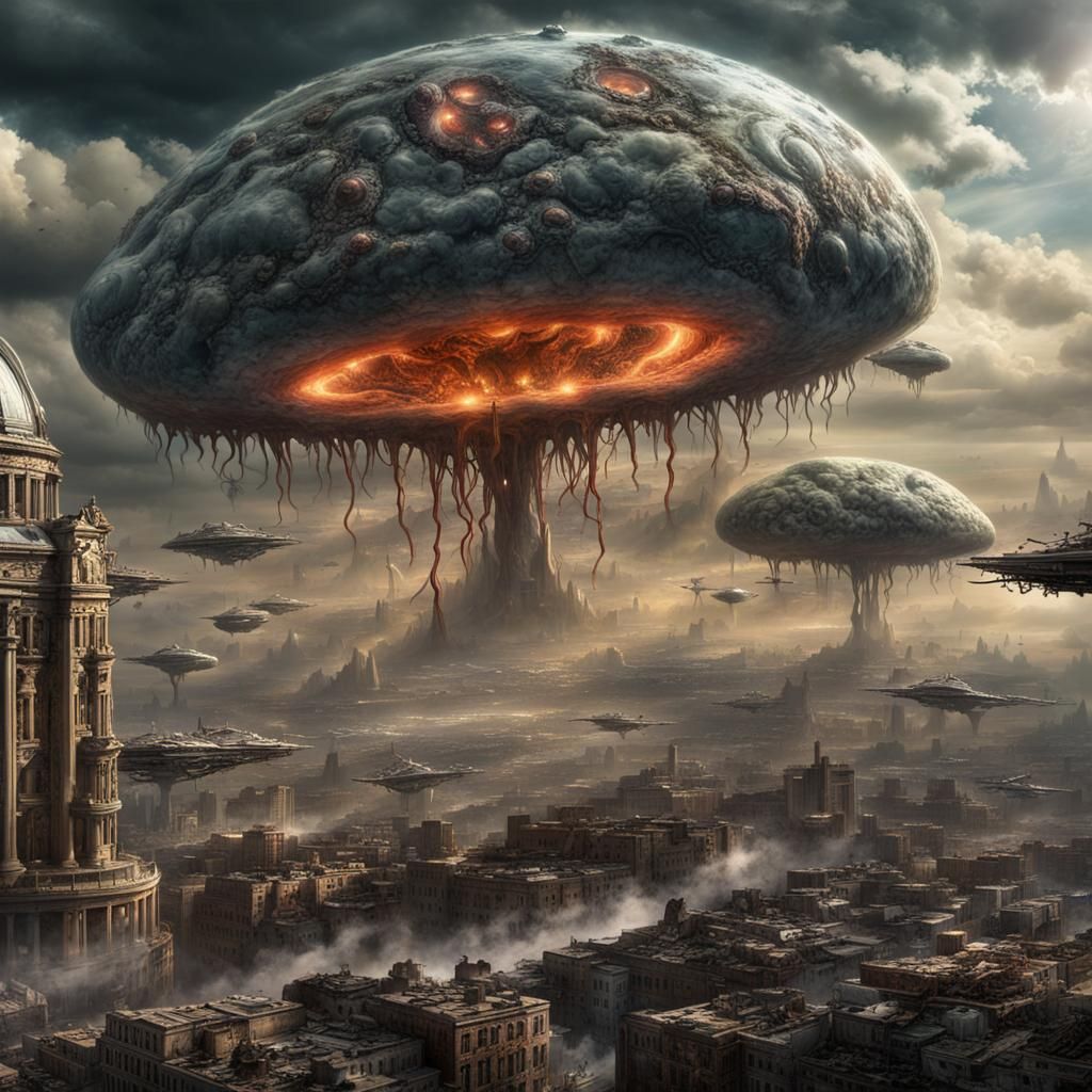 Alien Invasion - AI Generated Artwork - NightCafe Creator