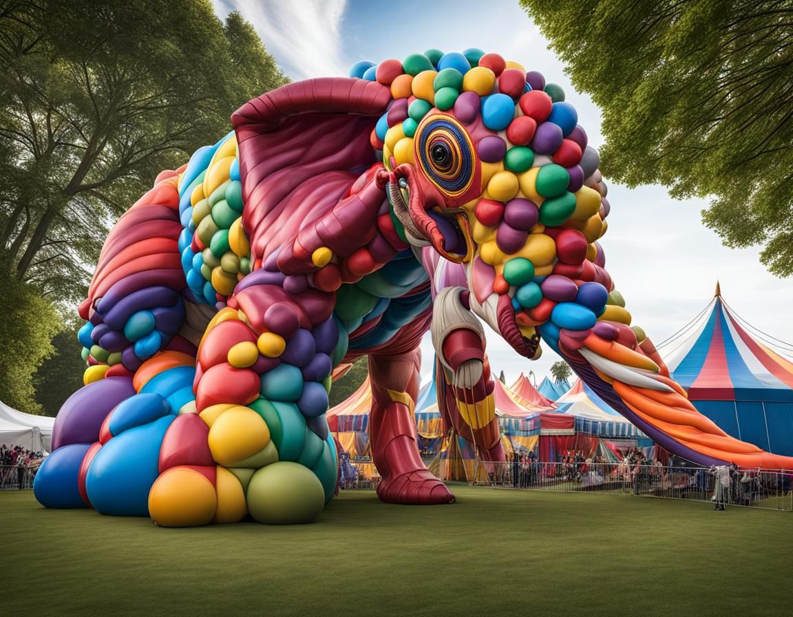 Balloon Elephant - AI Generated Artwork - NightCafe Creator