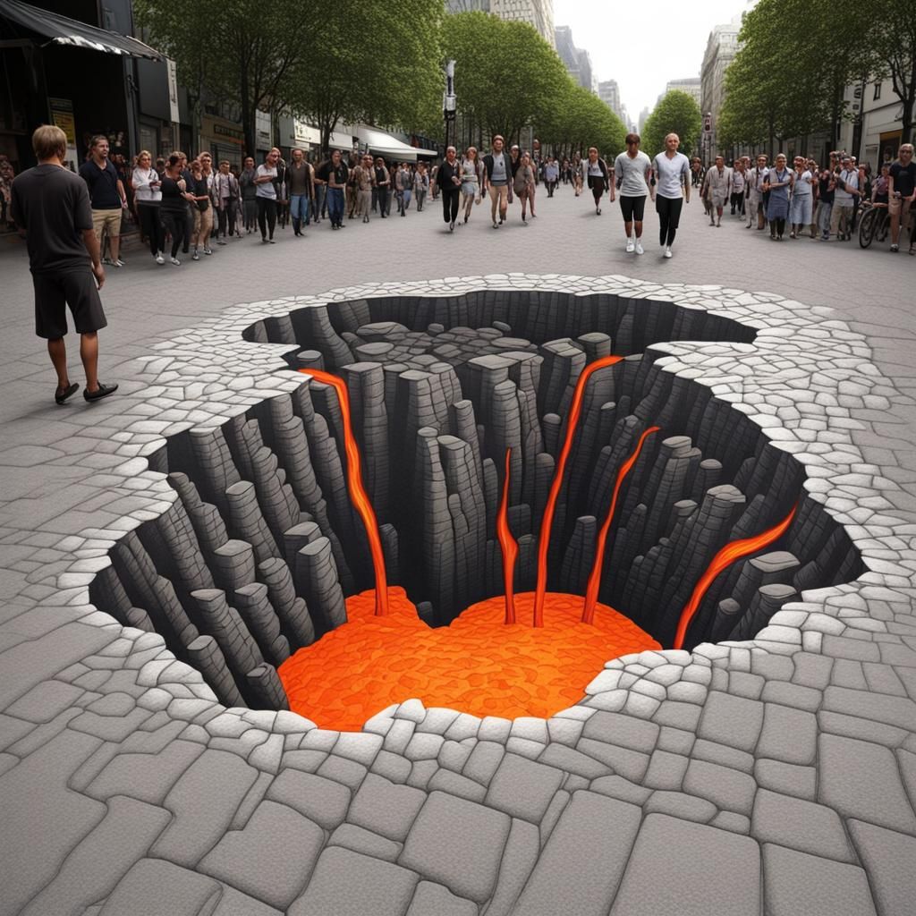 Watch where you step! - AI Generated Artwork - NightCafe Creator