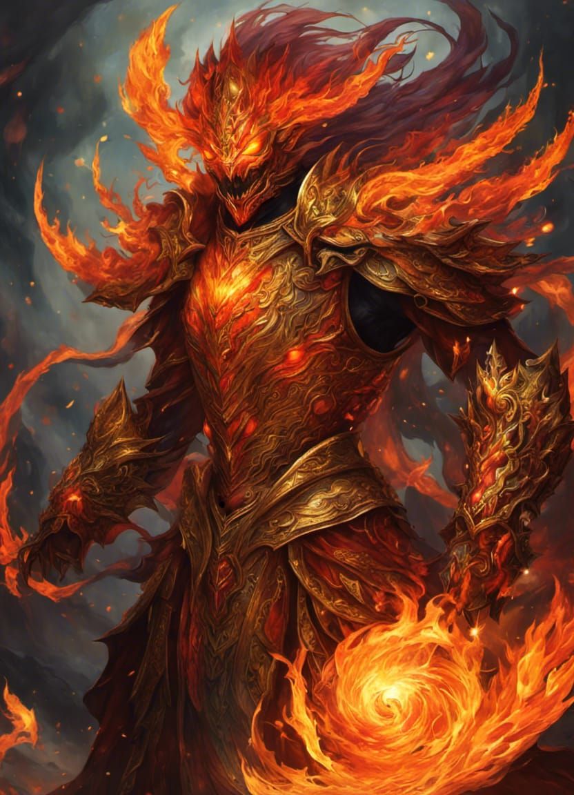 Fire elemental - AI Generated Artwork - NightCafe Creator