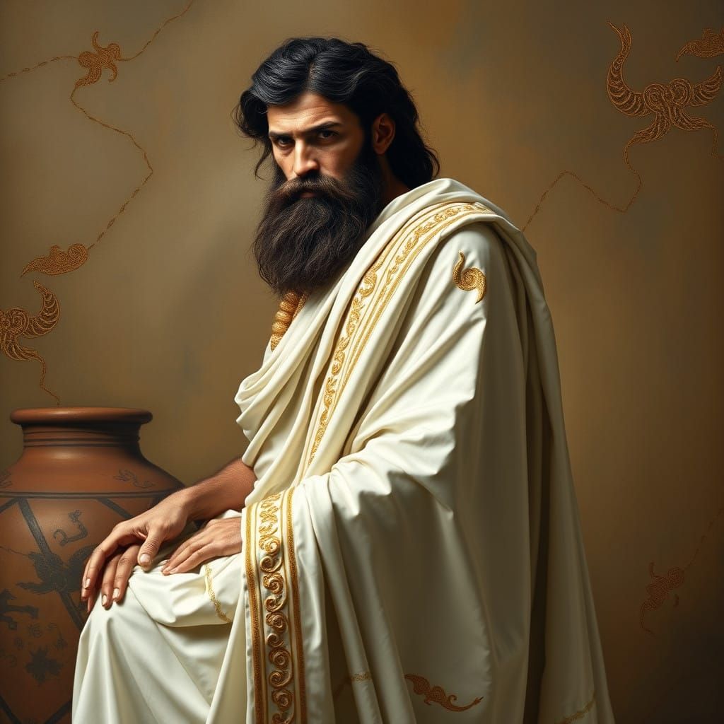 Portrait of Glycon, The Snake God - Ancient Greek God Glycon...