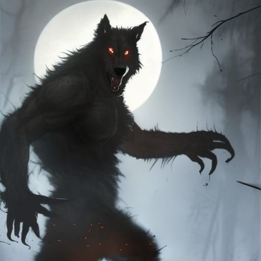 Werewolf. - AI Generated Artwork - NightCafe Creator