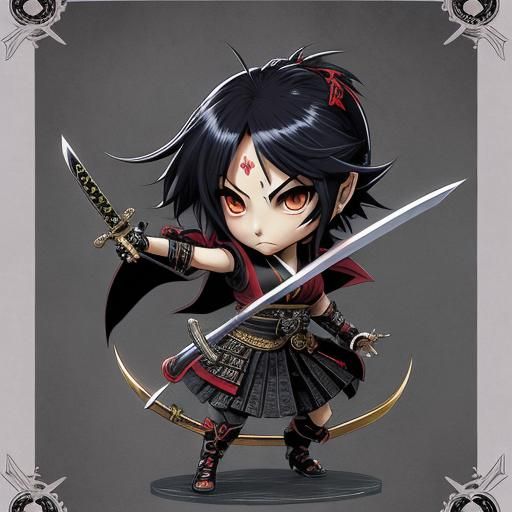 The Last Gothic Chibi With Swords! - AI Generated Artwork - NightCafe ...