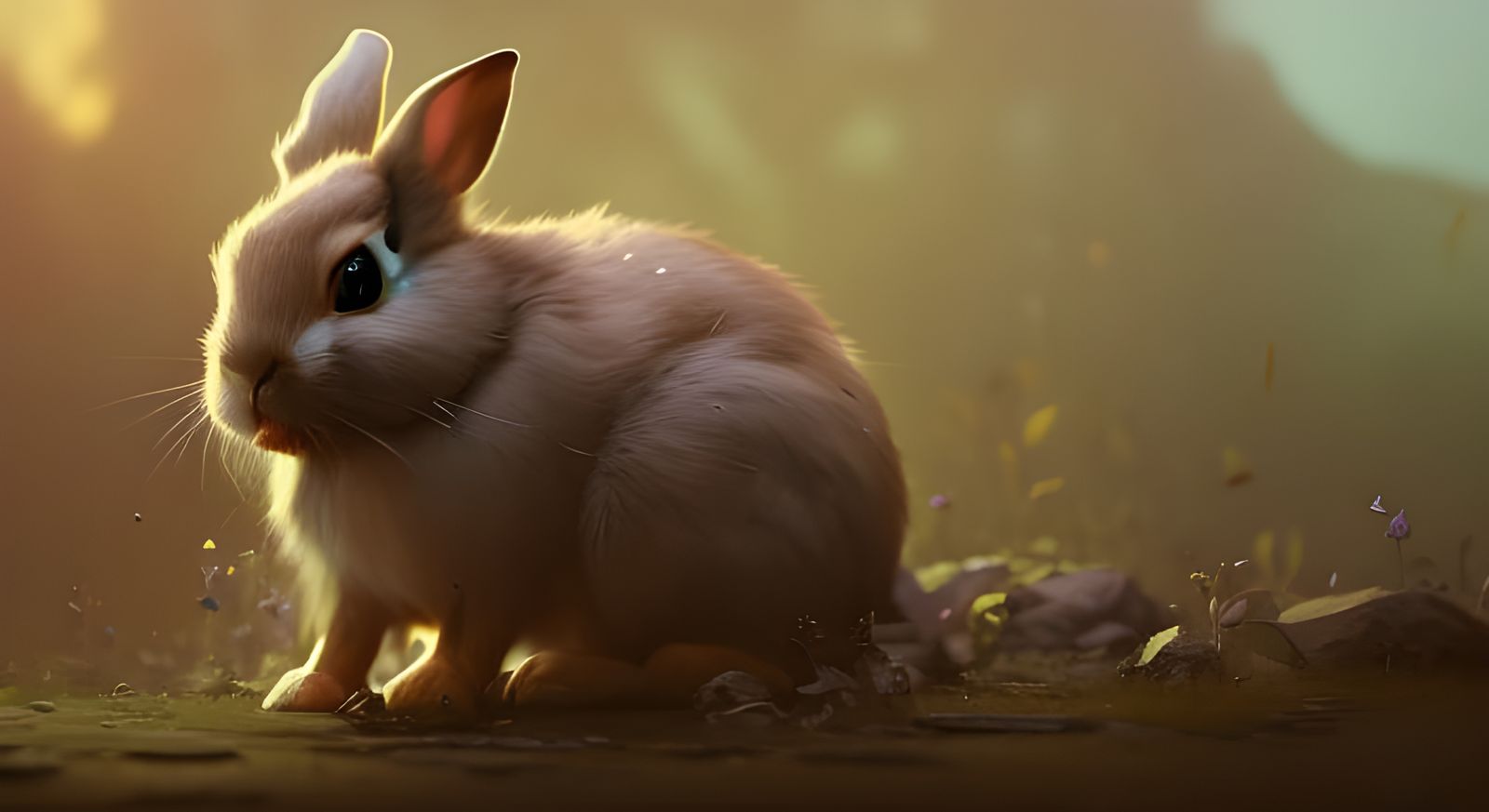 Cute Bunny 01 - AI Generated Artwork - NightCafe Creator