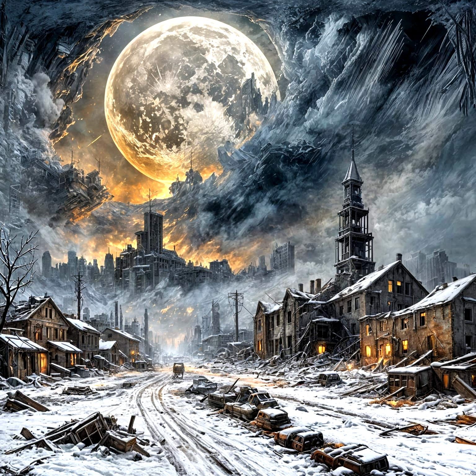 A post-apocalyptic winter - Post-Apocalyptic Winter Landscap...