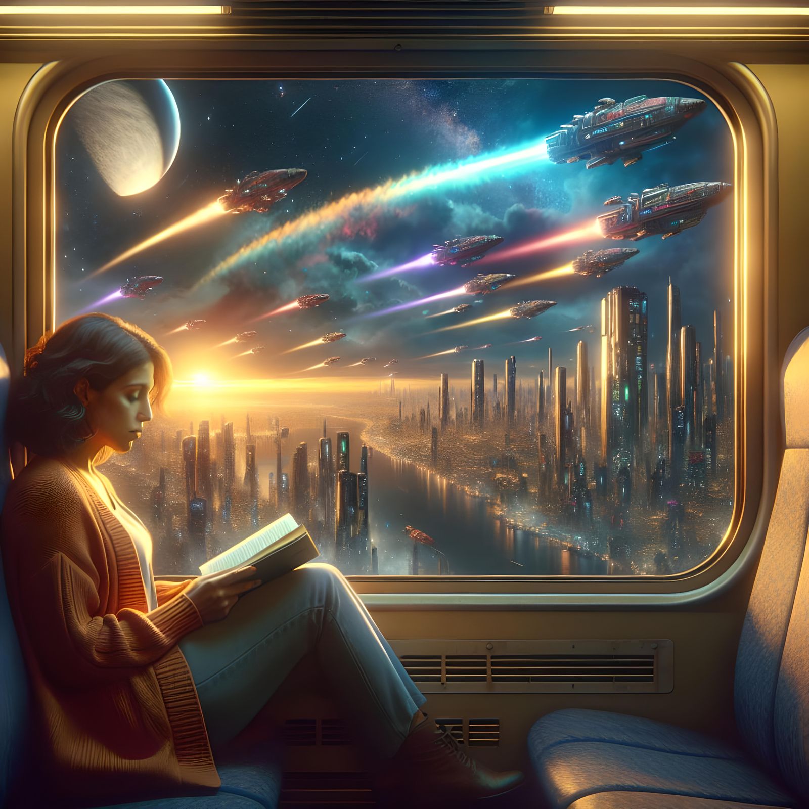 Immersed in the Future! - AI Generated Artwork - NightCafe Creator