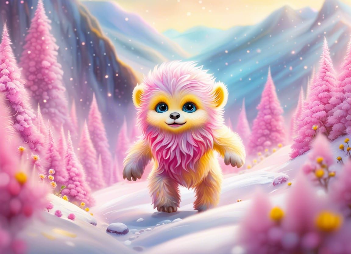 The candy corn yeti - AI Generated Artwork - NightCafe Creator