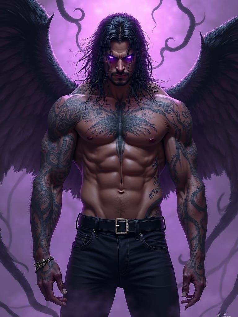 The Darkness - Dark, Brooding Portrait of a Powerful Figure