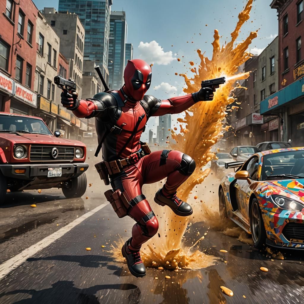 Deadpool: Oh 💩! I accidentally dropped my grenade down the manhole. But ...