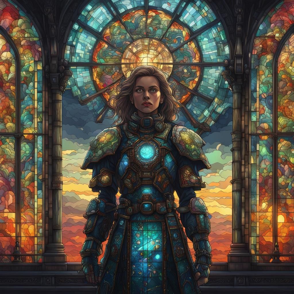 Solarpunk Warrior - AI Generated Artwork - NightCafe Creator