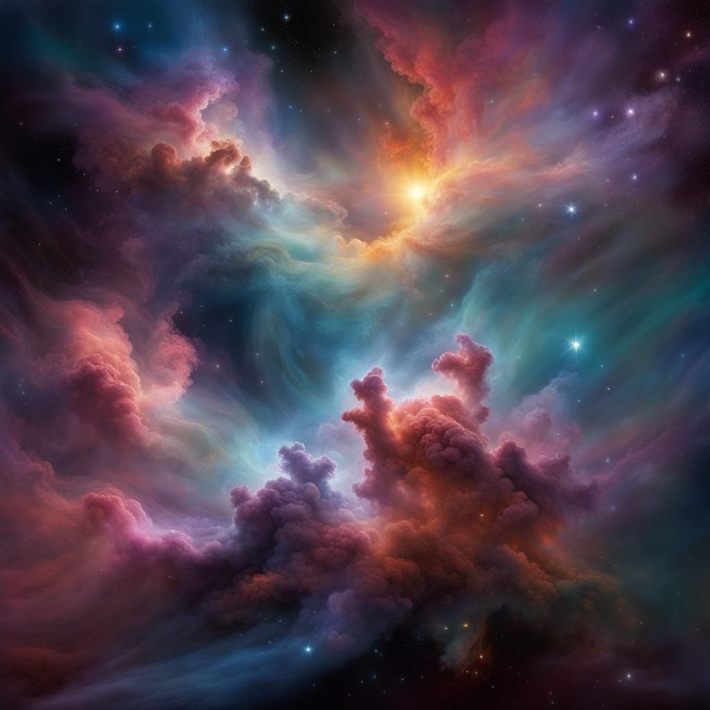 Interstellar clouds II - AI Generated Artwork - NightCafe Creator
