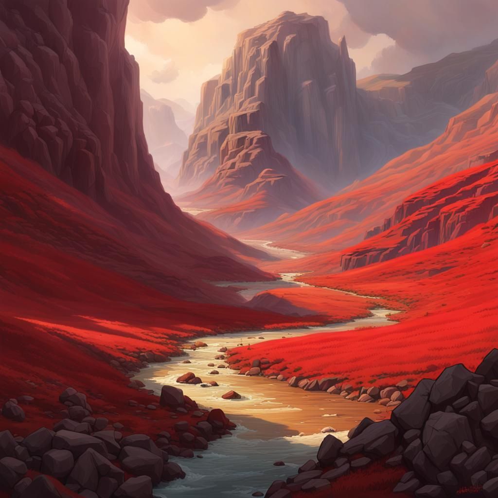 Red River Valley - AI Generated Artwork - NightCafe Creator