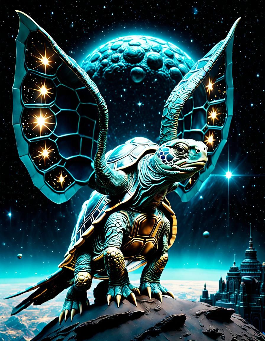 Alien Turtle from Aldabra - AI Generated Artwork - NightCafe Creator