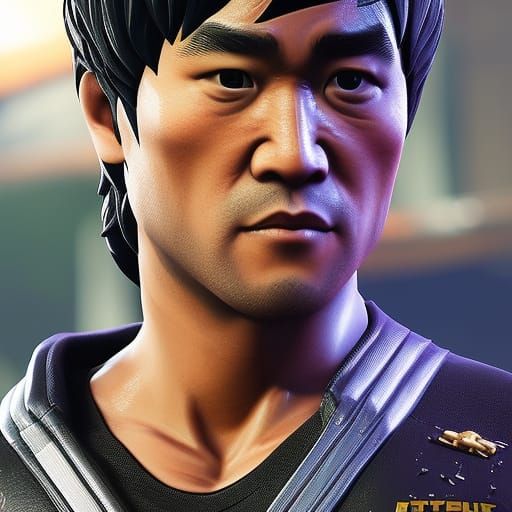 Bruce Lee 02 - AI Generated Artwork - NightCafe Creator