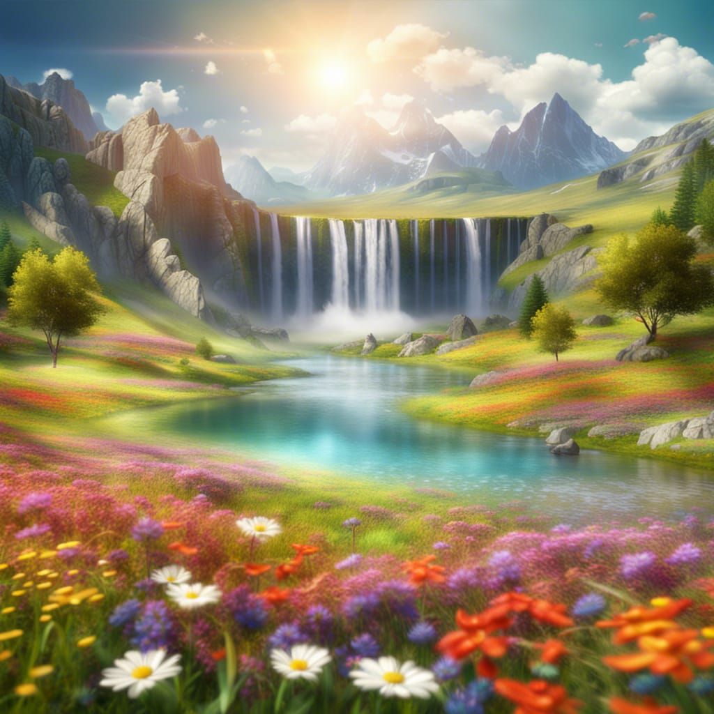 Soft landscape - AI Generated Artwork - NightCafe Creator