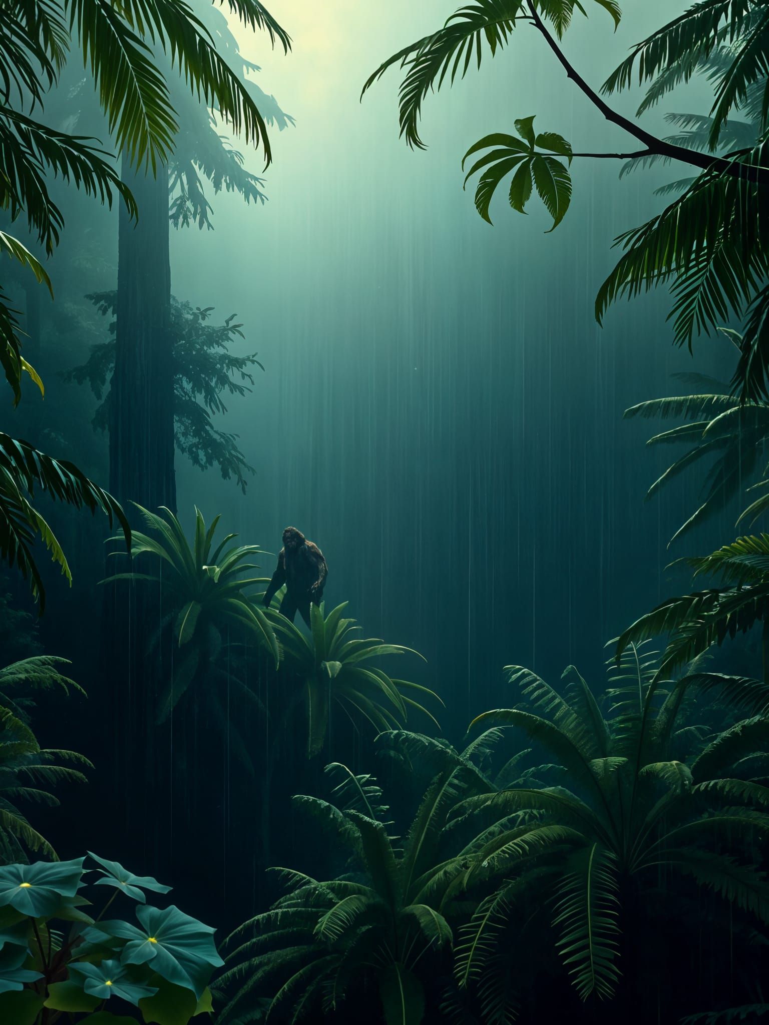 Sinister Sasquatch - Mysterious Sasquatch in the Redwood Rai...