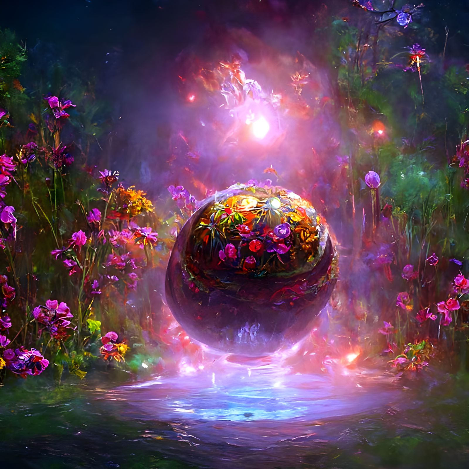 Miracle Flower - AI Generated Artwork - NightCafe Creator