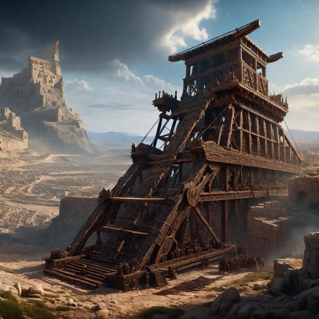 Hellenistic Siege Engines - AI Generated Artwork - NightCafe Creator
