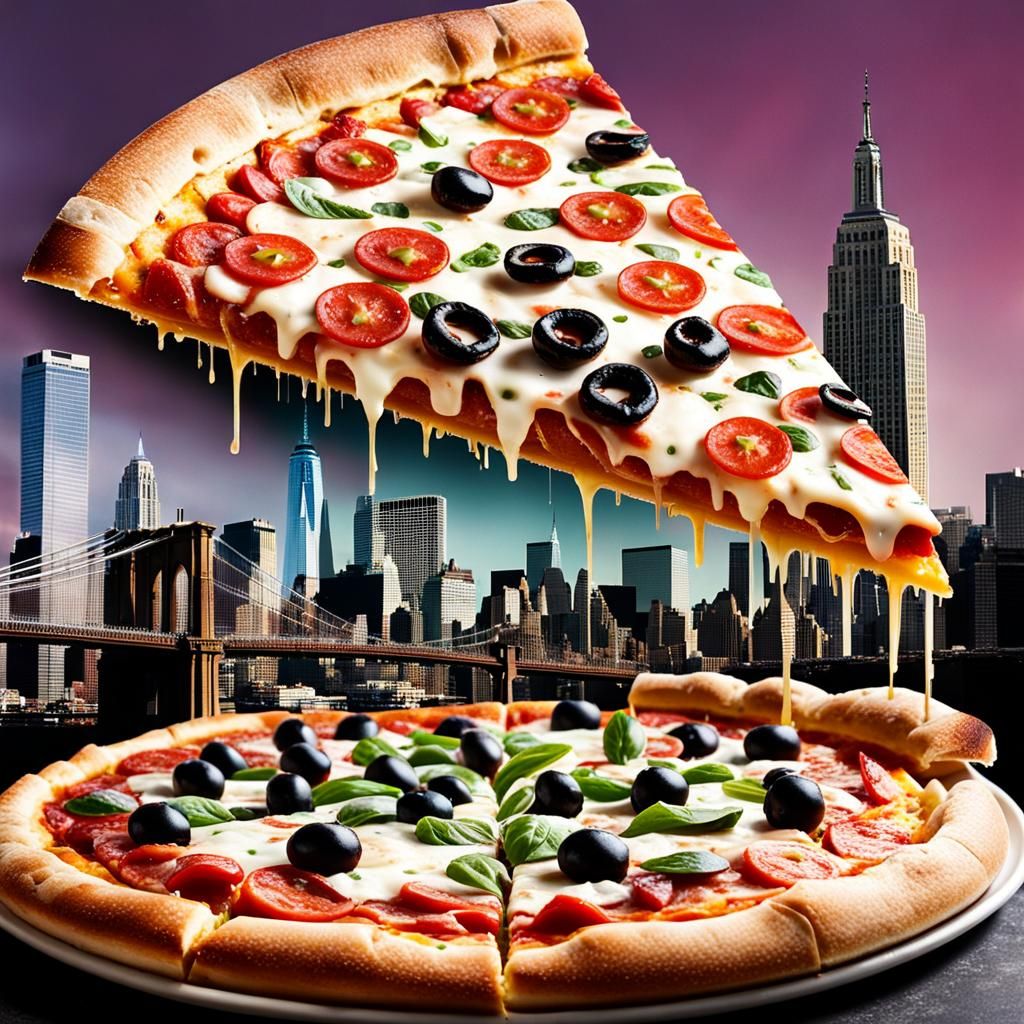 New York Pizza Evolution - AI Generated Artwork - NightCafe Creator