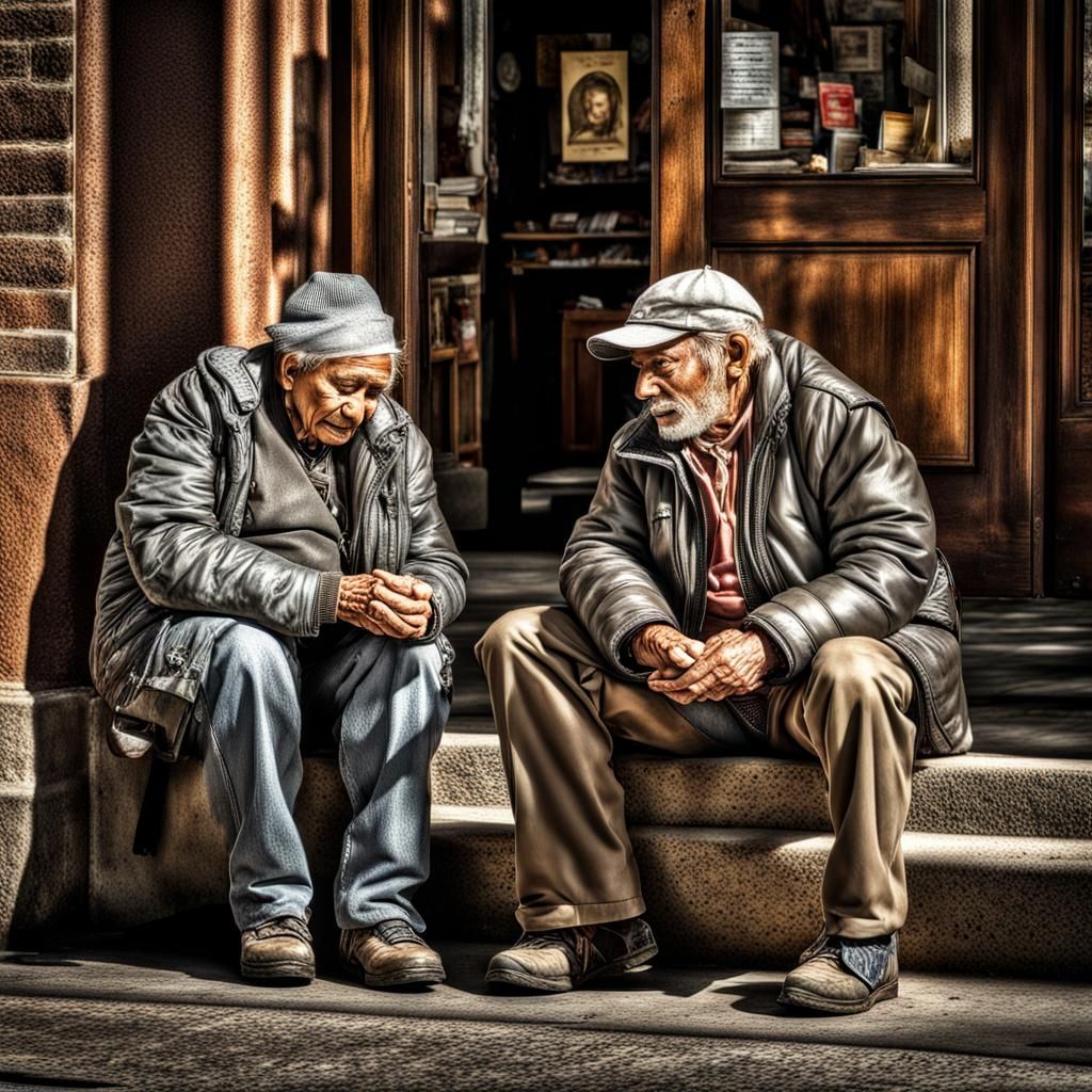 Witnessing acts of kindness - AI Generated Artwork - NightCafe Creator