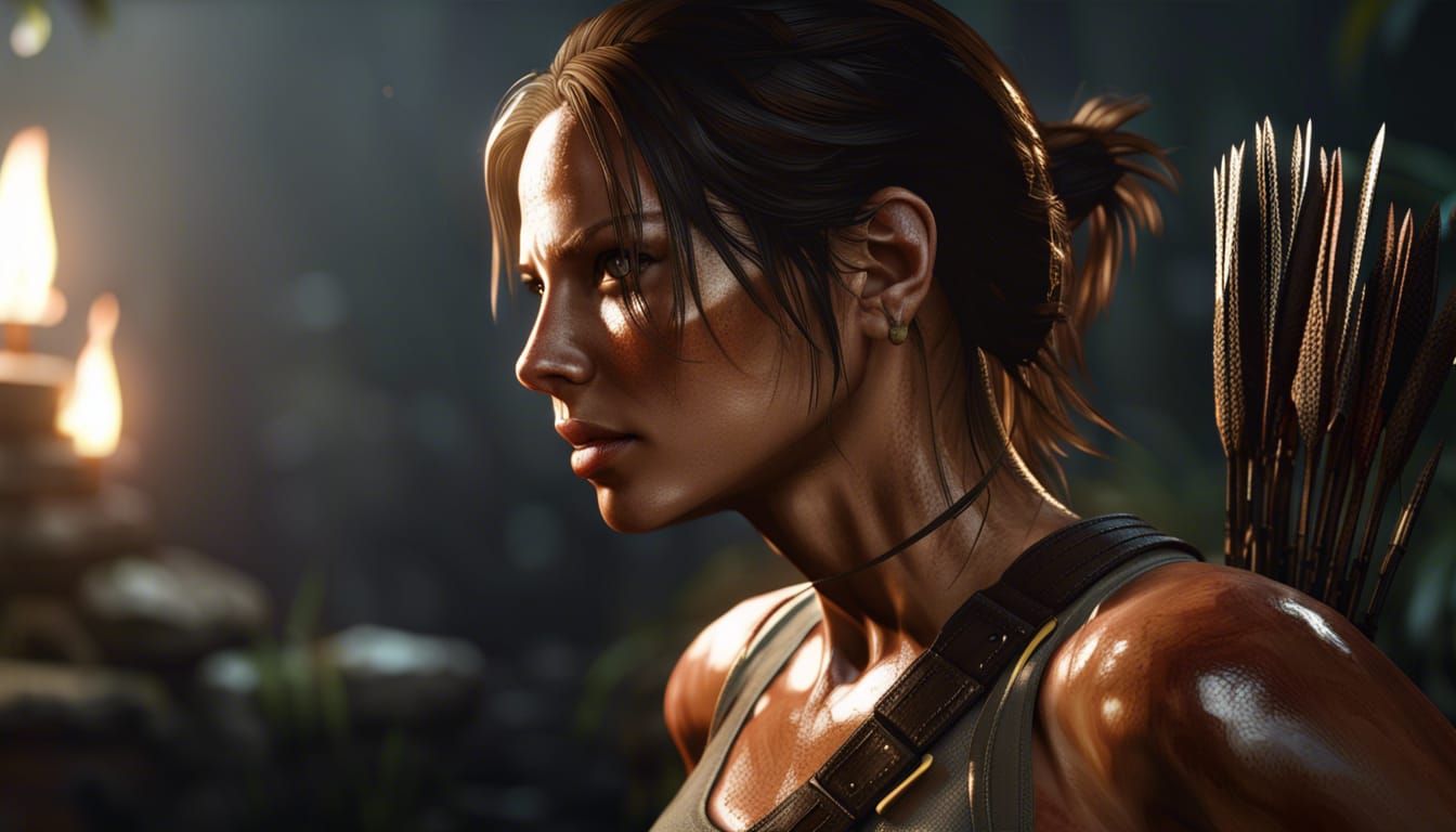 Lara Croft Tomb Raider - AI Generated Artwork - NightCafe Creator