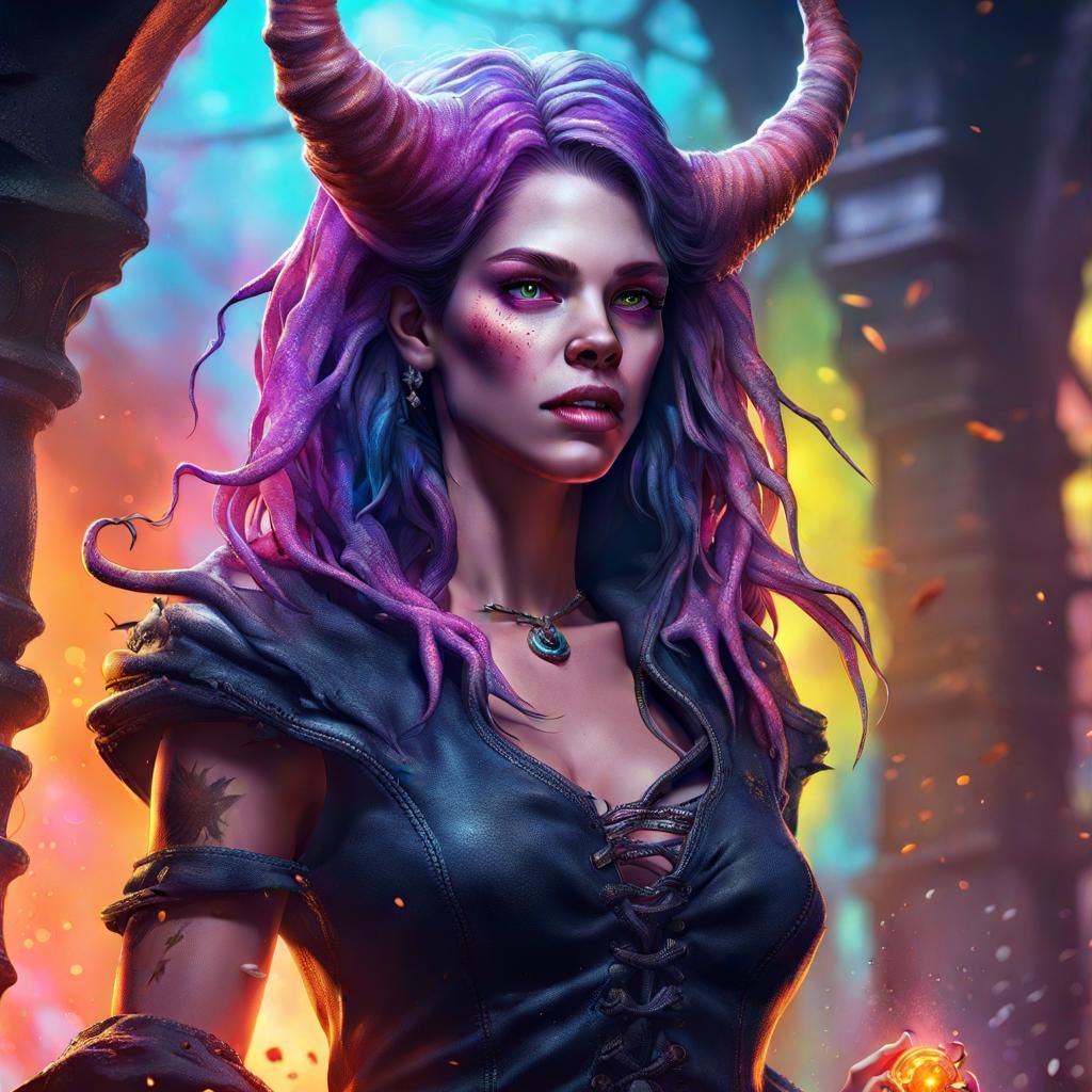 Vicky the Vampire's Witch Spell - AI Generated Artwork - NightCafe Creator