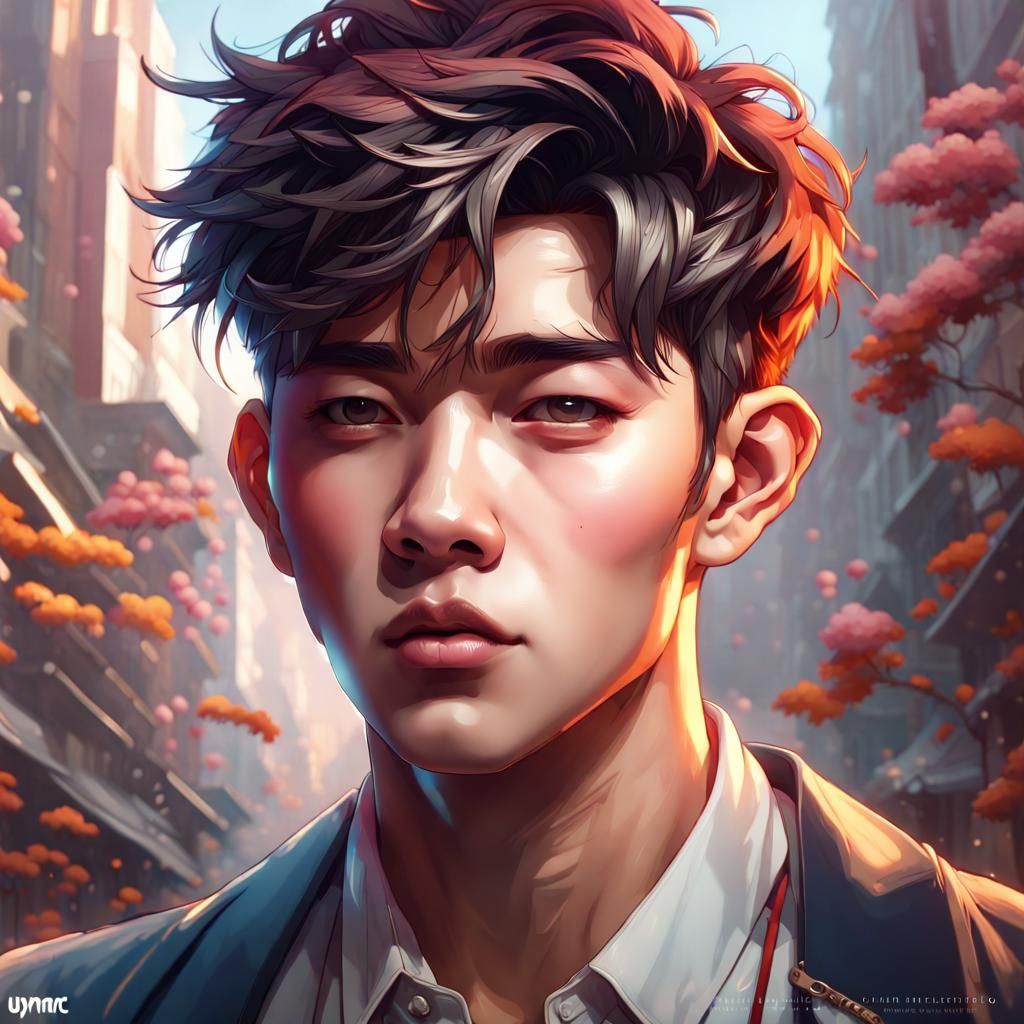 Handsome Eric Nam - AI Generated Artwork - NightCafe Creator