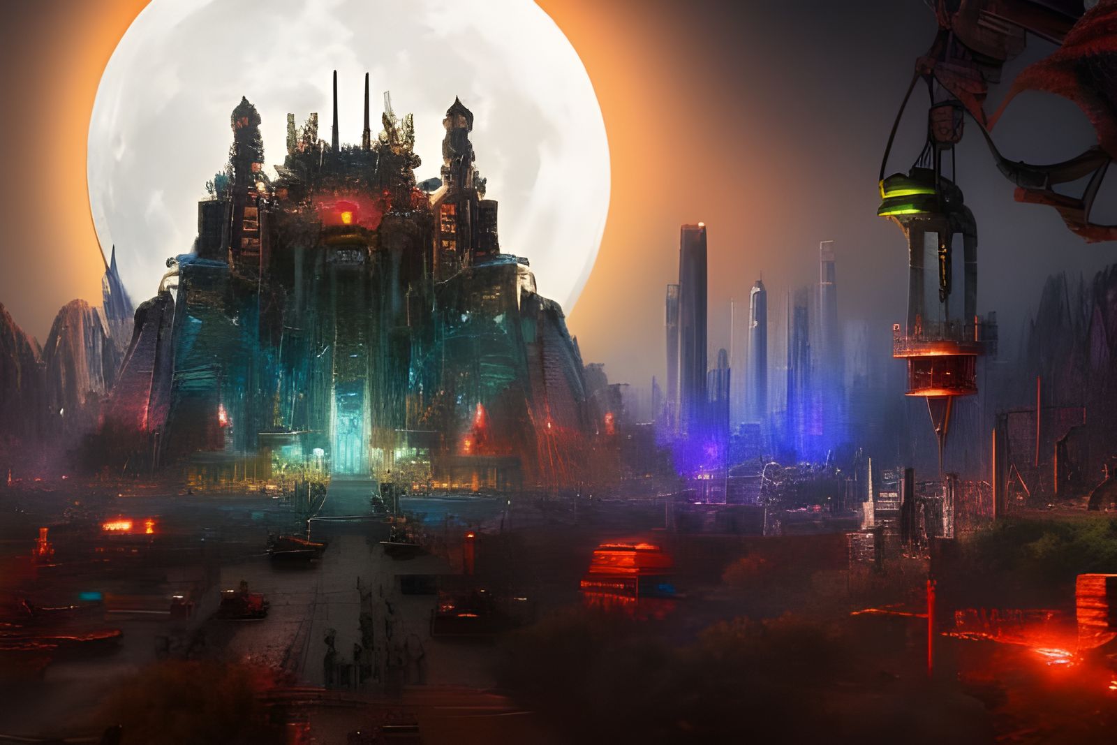 Savage Distant Castle - AI Generated Artwork - NightCafe Creator