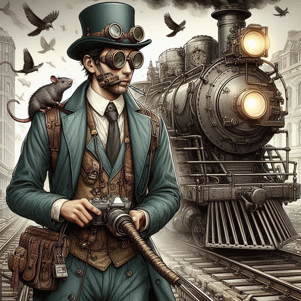Steampunk Explorer - AI Generated Artwork - NightCafe Creator