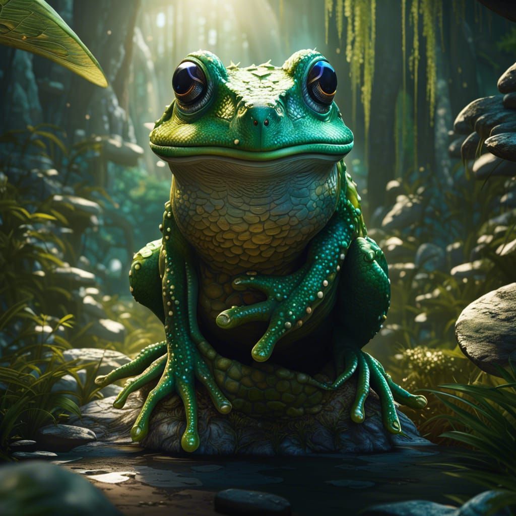 Magical Frog V2 - AI Generated Artwork - NightCafe Creator