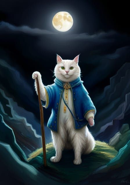 Wizard Cat - AI Generated Artwork - NightCafe Creator