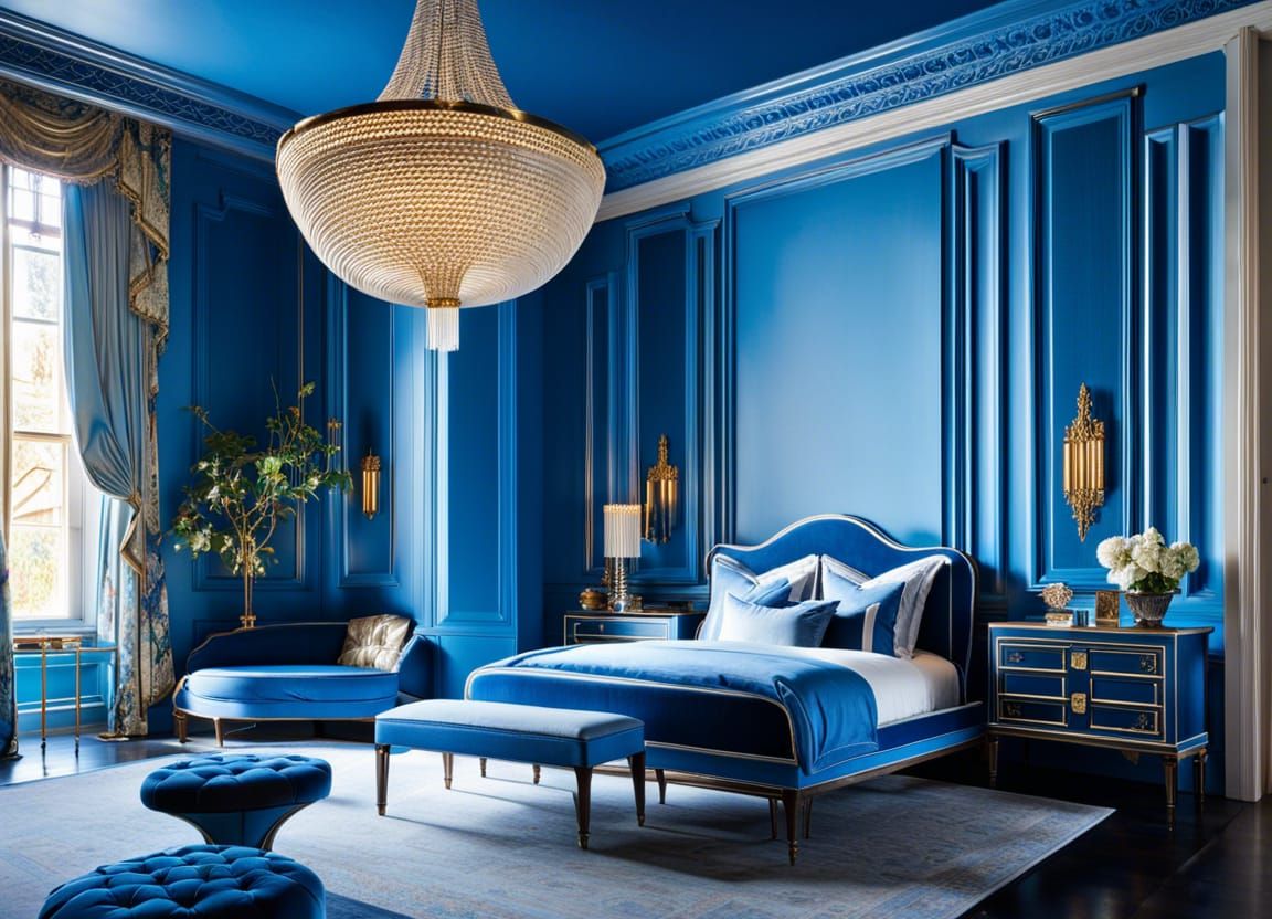 The Blue Bedroom - AI Generated Artwork - NightCafe Creator