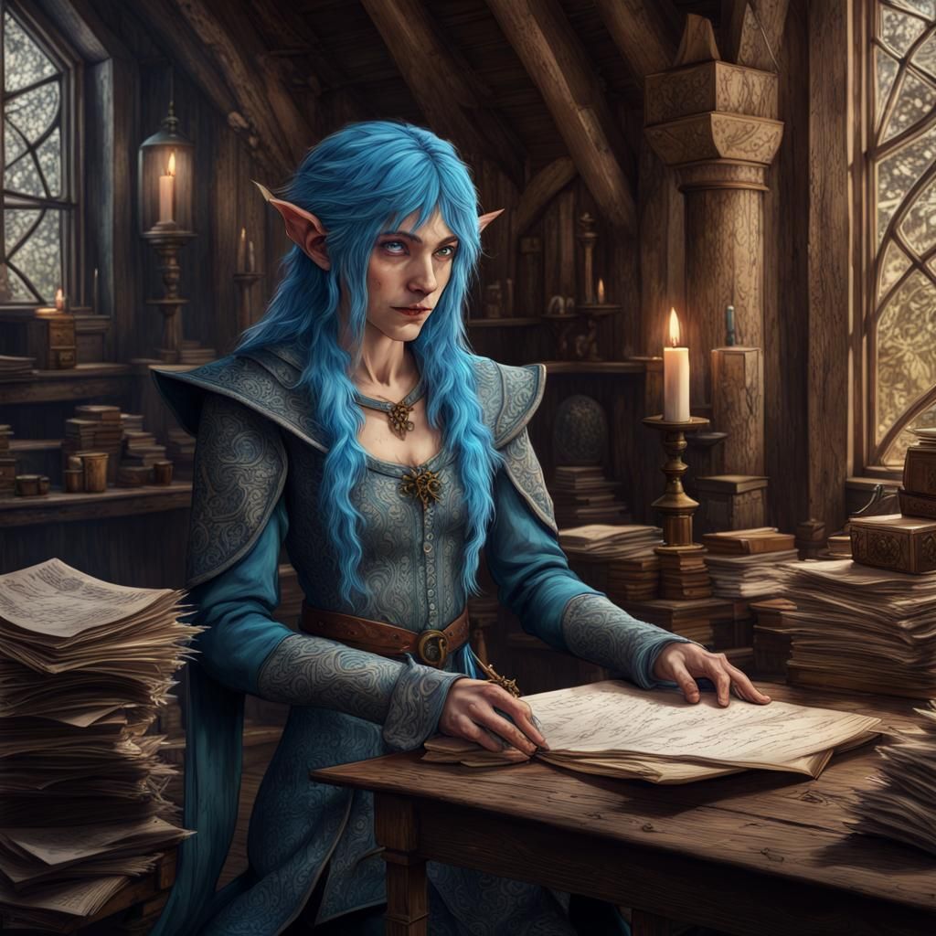 Fantasy Reporter - AI Generated Artwork - NightCafe Creator