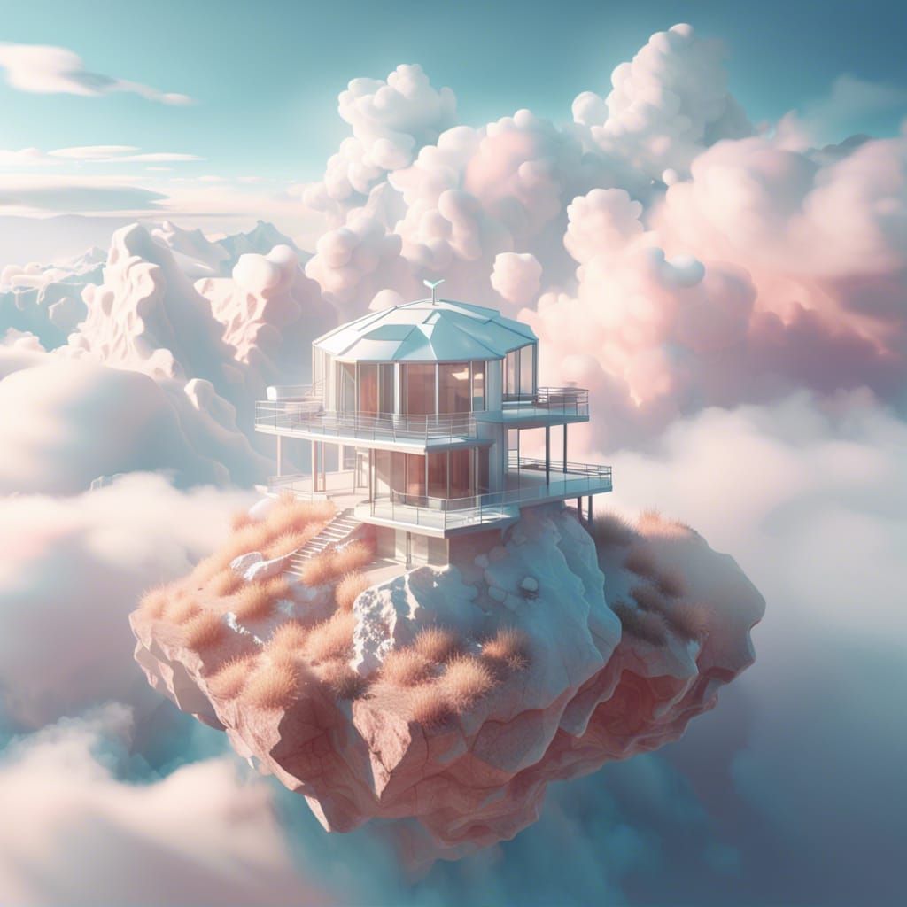 Floating on Cloud 9 - AI Generated Artwork - NightCafe Creator