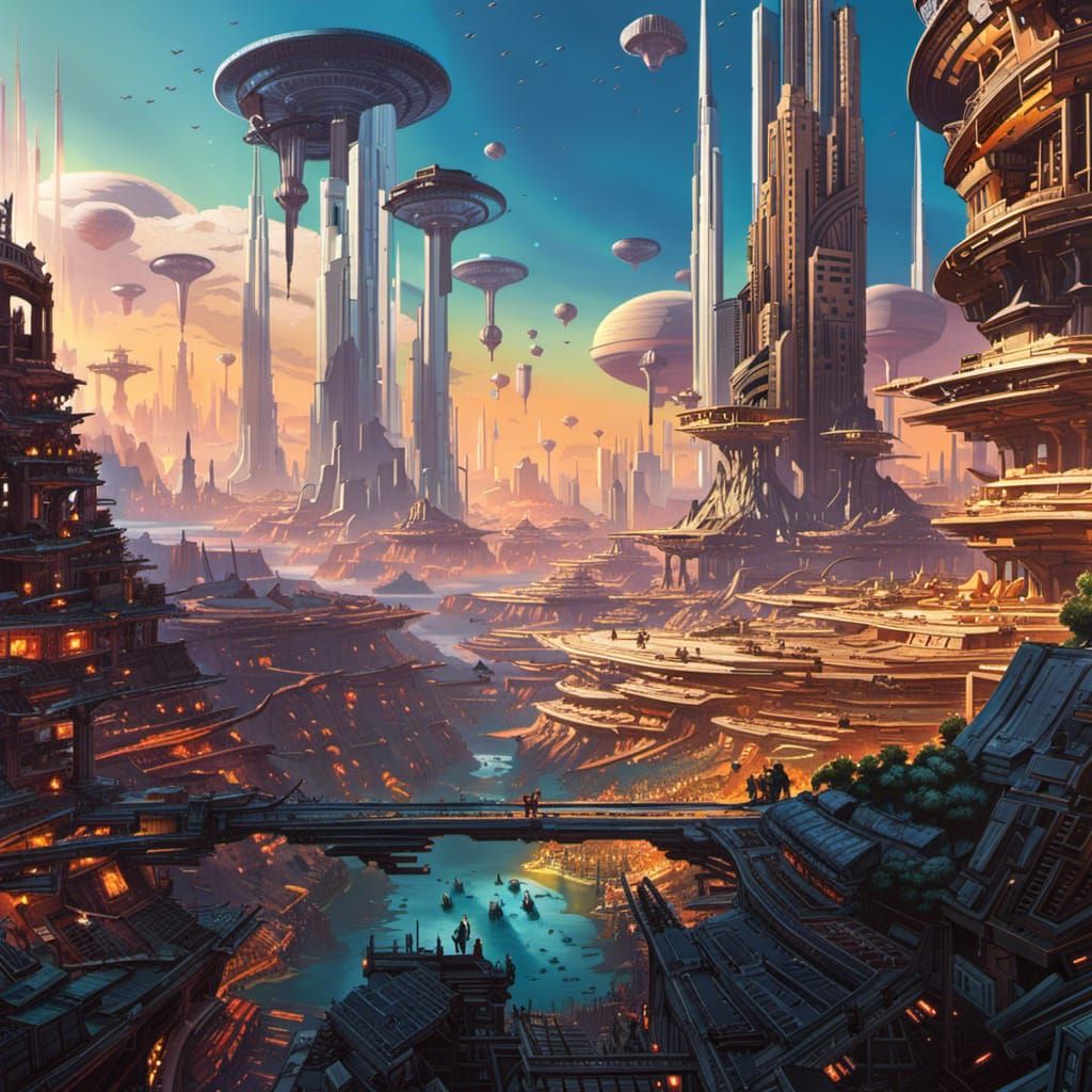Alien Colony - AI Generated Artwork - NightCafe Creator