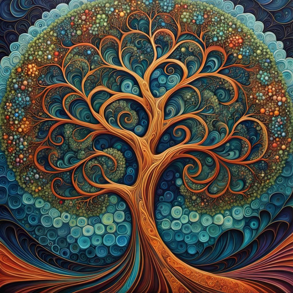 Zentangle tree - AI Generated Artwork - NightCafe Creator