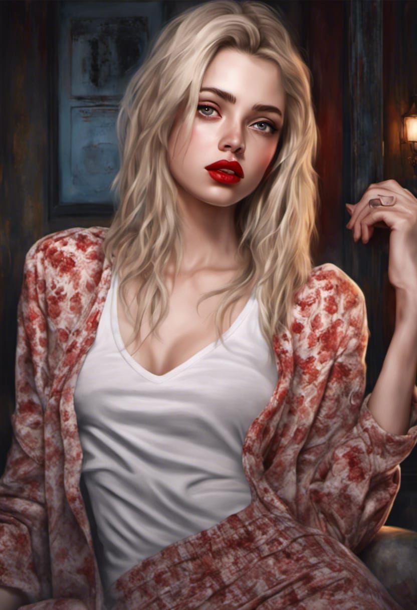 Alluring Blonde - AI Generated Artwork - NightCafe Creator