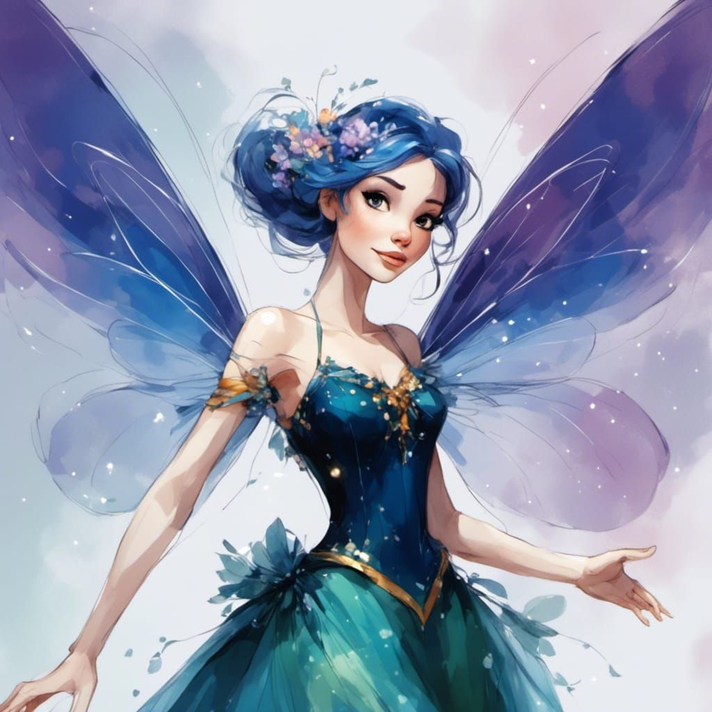 A fairy. - AI Generated Artwork - NightCafe Creator
