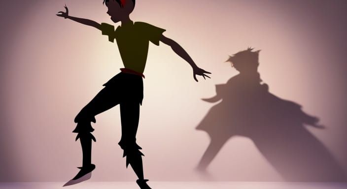 Peter Pan & his shadow - AI Generated Artwork - NightCafe Creator