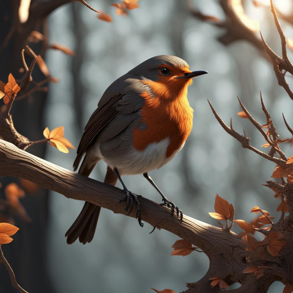 A Robin - AI Generated Artwork - NightCafe Creator