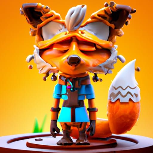 Lego fox Minifigure - AI Generated Artwork - NightCafe Creator