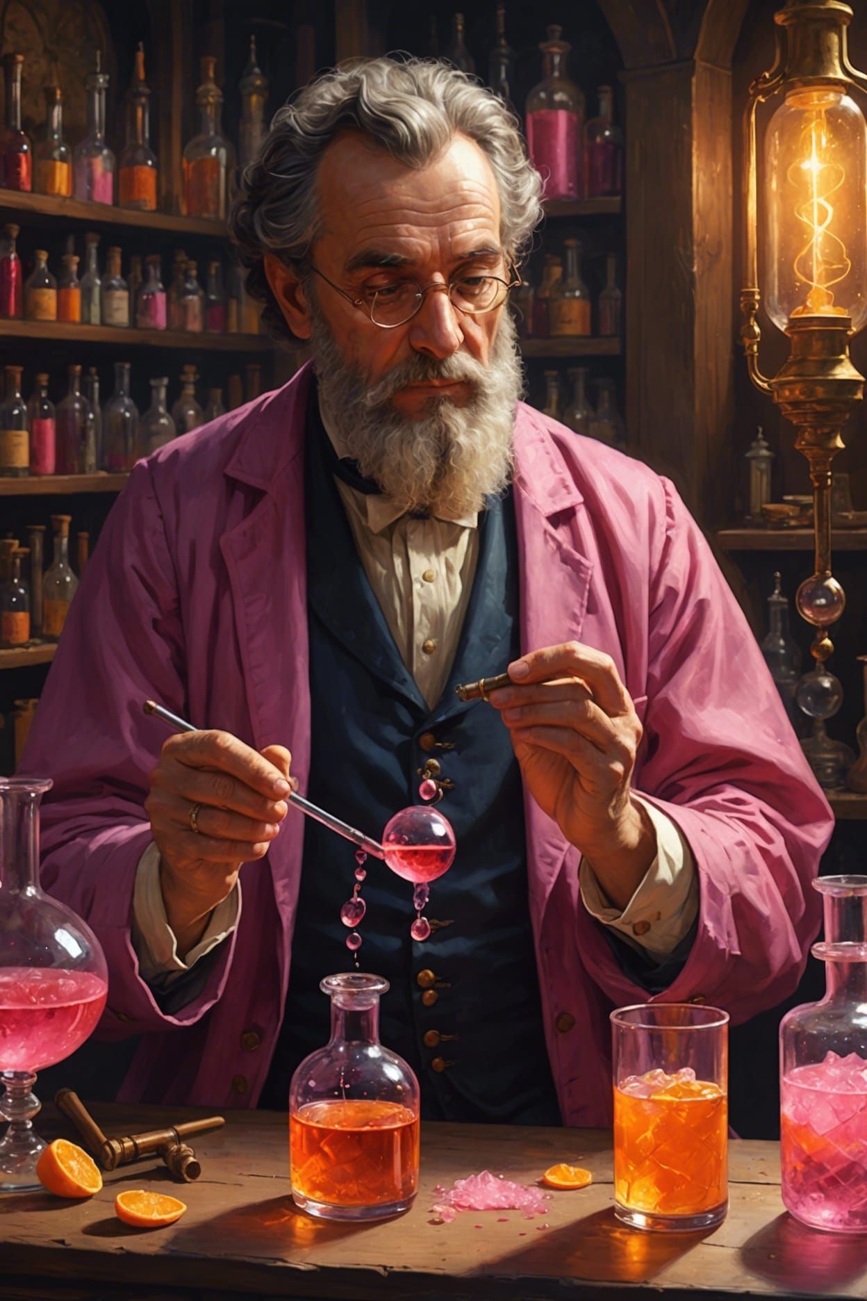 Alchemist @ work - AI Generated Artwork - NightCafe Creator