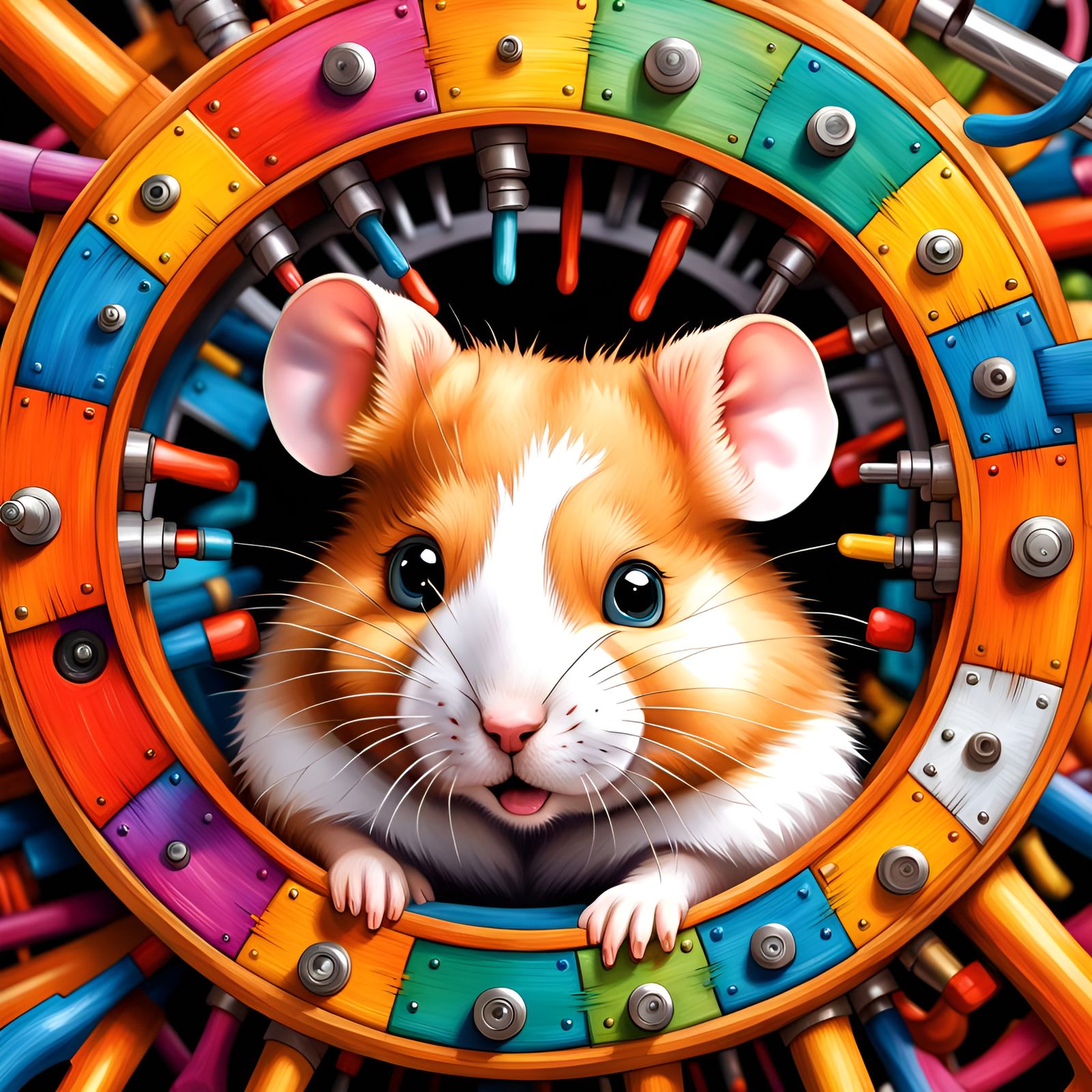Hamster Machine, Version 5, the Final Version - AI Generated Artwork ...