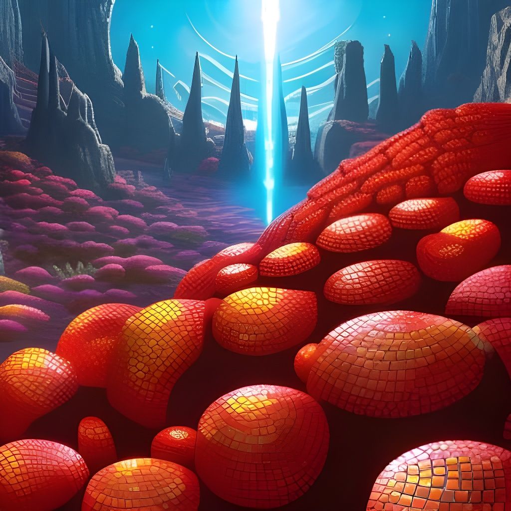 Crystalline Alien World : r/nightcafe