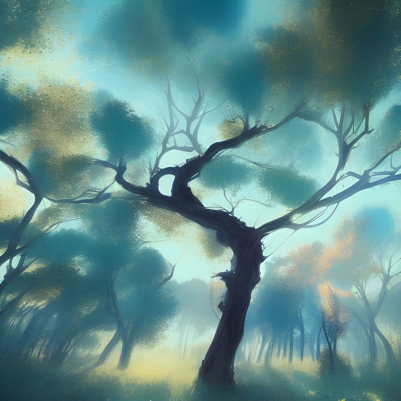 Trees - AI Generated Artwork - NightCafe Creator