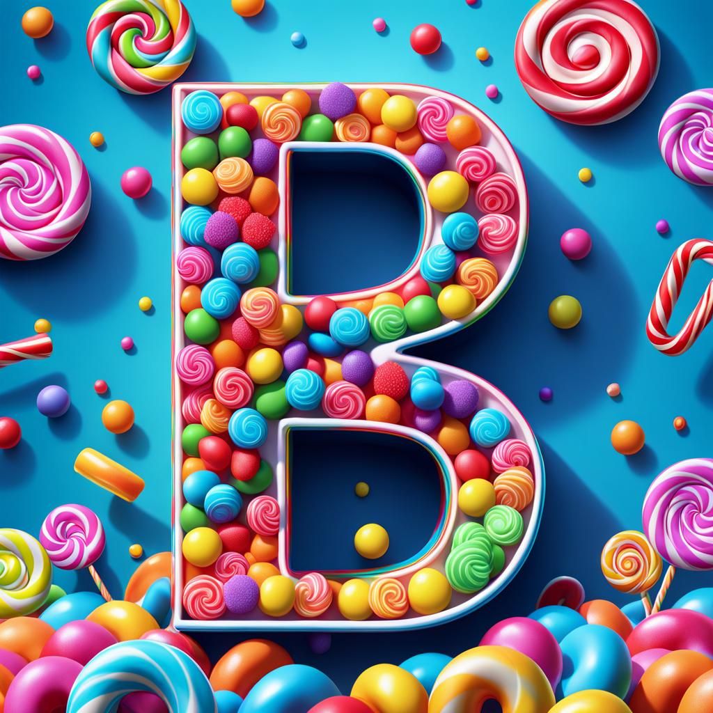 B for (candy) Binge - AI Generated Artwork - NightCafe Creator