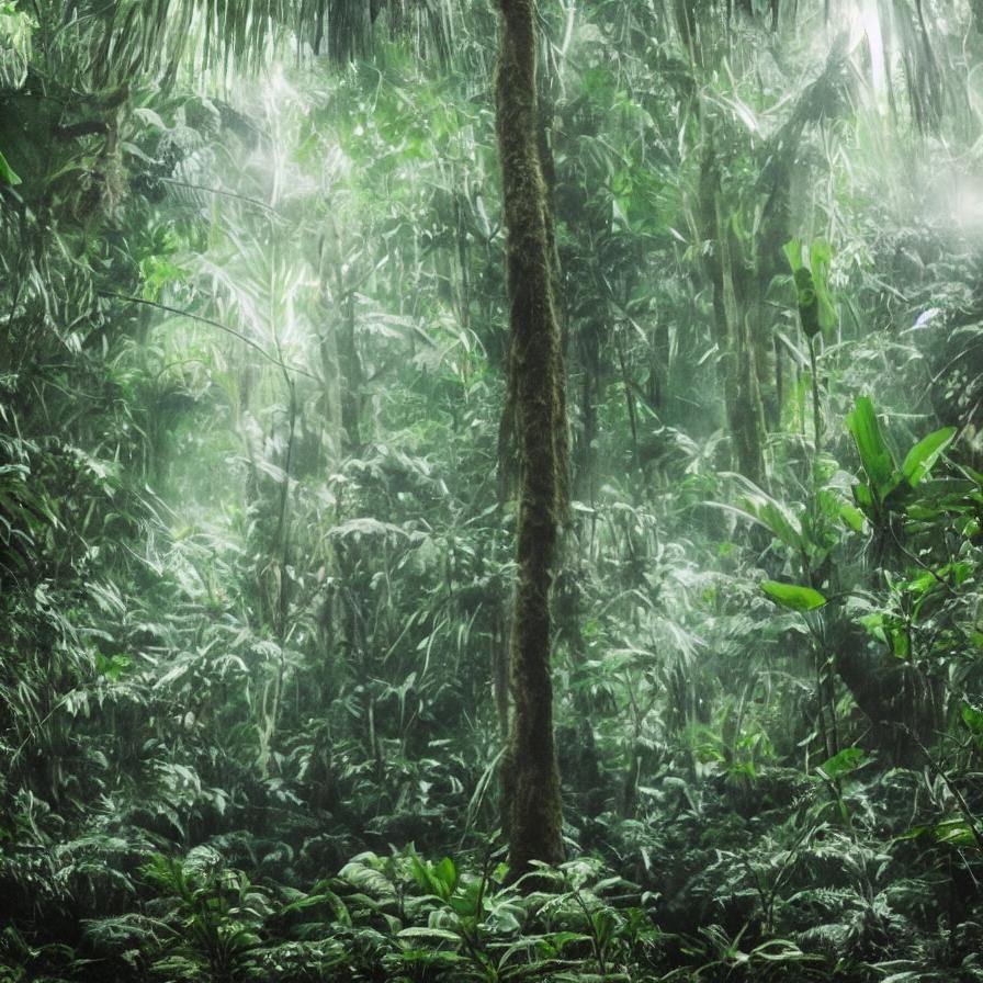 Rainforest, Cinematic film still, shot on v-raptor XL, film grain ...