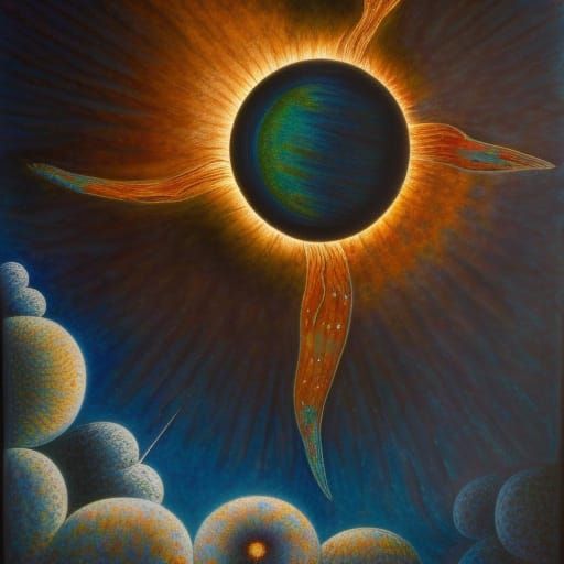 Solar Eclipse #8 - AI Generated Artwork - NightCafe Creator