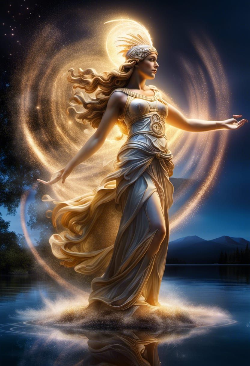 Athena Rising - AI Generated Artwork - NightCafe Creator
