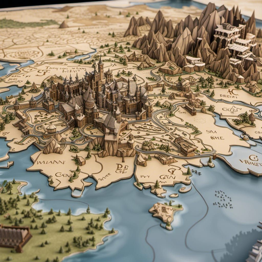 3D map - AI Generated Artwork - NightCafe Creator